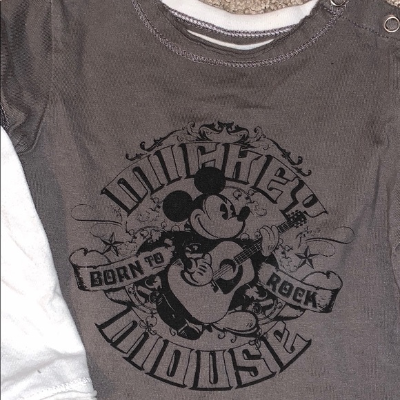 Disney | Shirts & Tops | Bundle Of 3 Disney Mickey Mouse Tops 2 Months ...